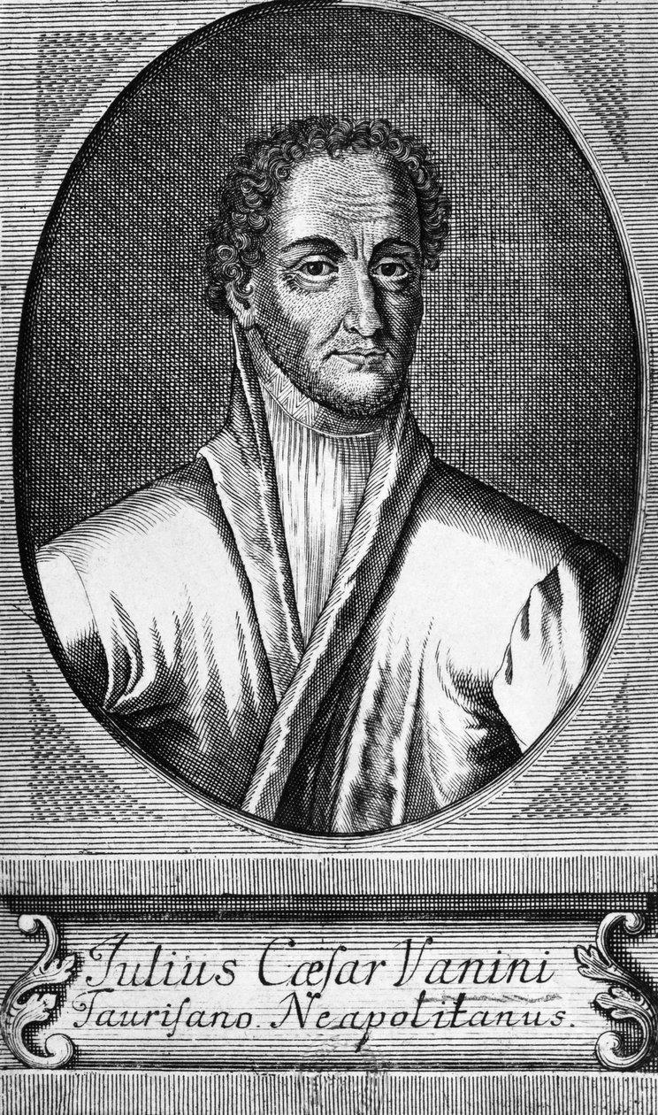 Portrait of Lucilio Vanini, known as Giulio Cesare Vanini, Italian ...