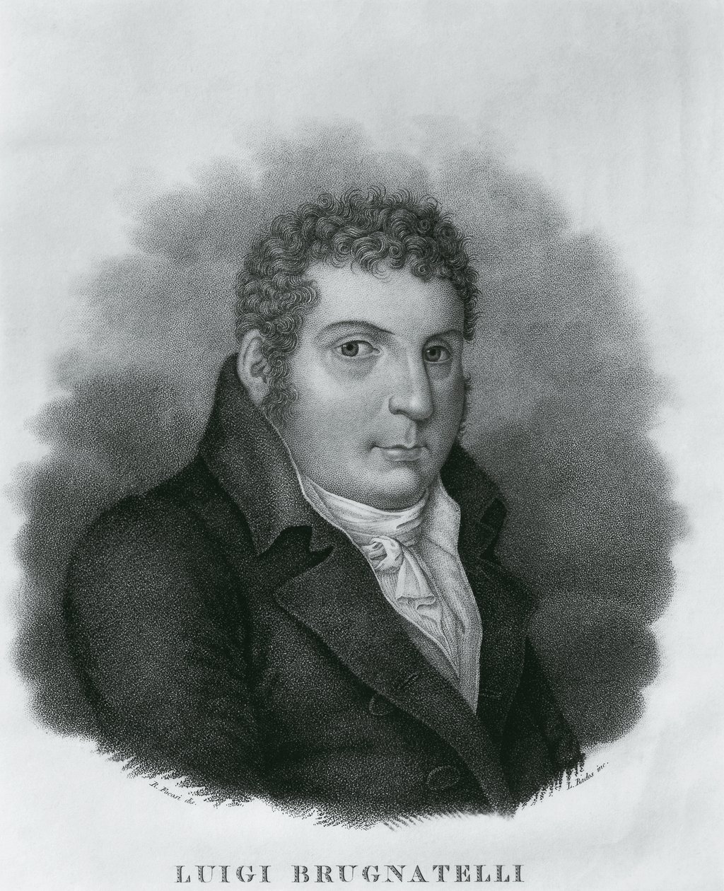 Portrait of Luigi Valentino Brugnatelli, Italian chemist and inventor ...