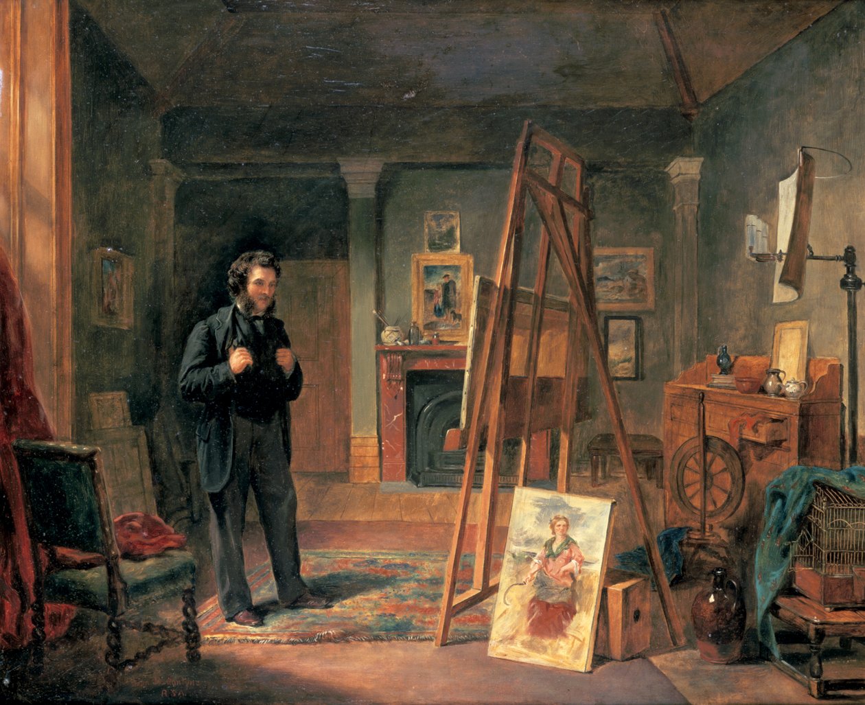 Portrait of Thomas Faed in his Studio, 19th century