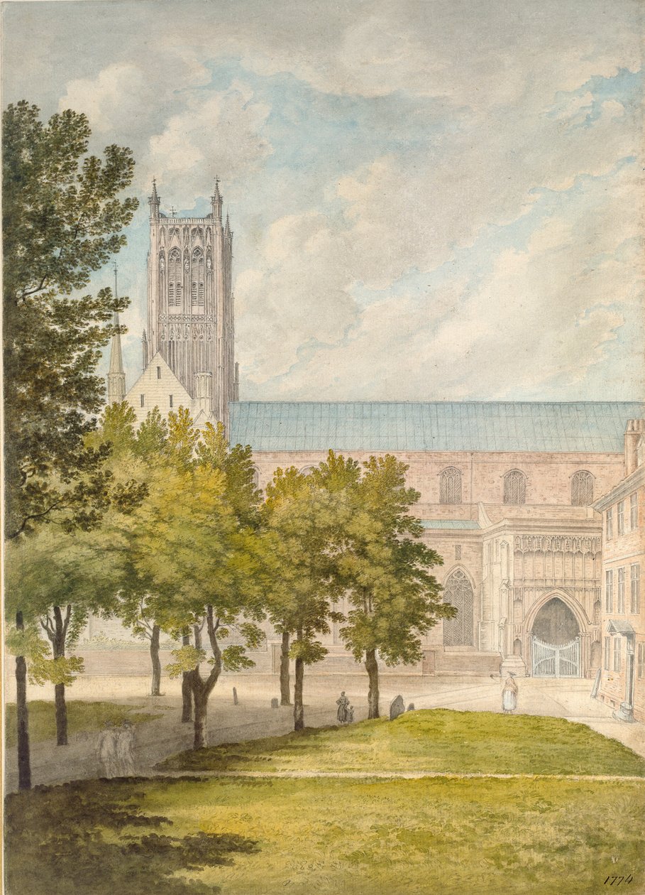 Worcester Cathedral by John Baptist Malchair: Fine art print