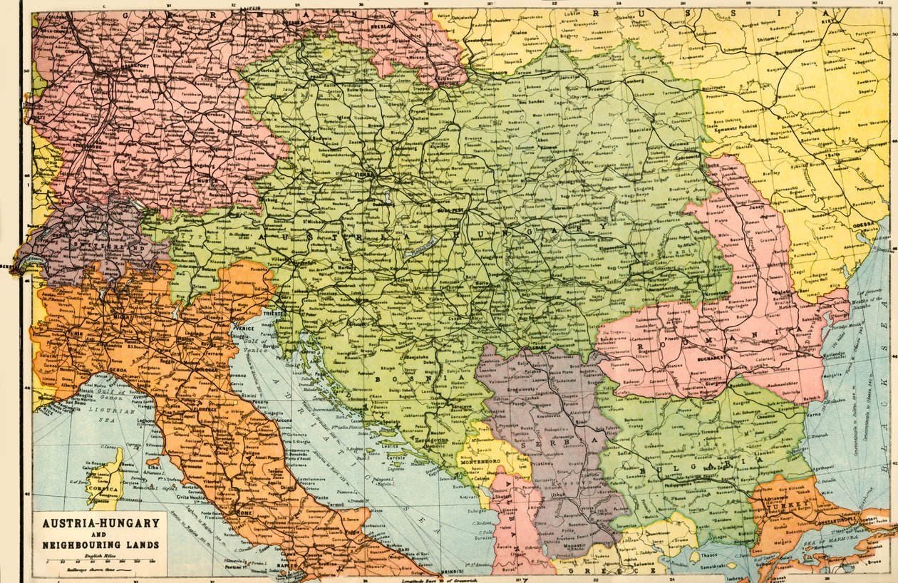 Map Of Austria Hungary Austria Hungary Flag Map" Poster For Sale By