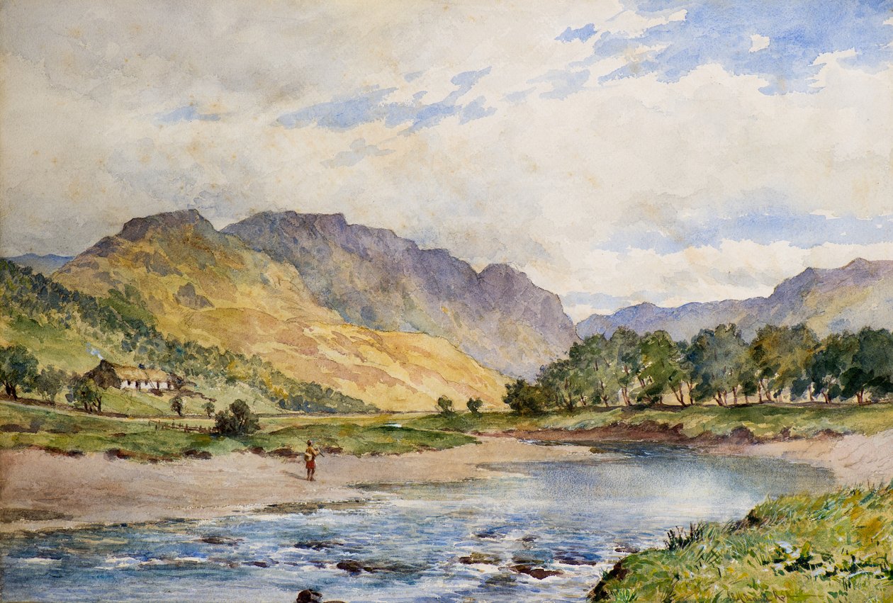 A Highland Landscape by John Blake MacDonald: Fine art print