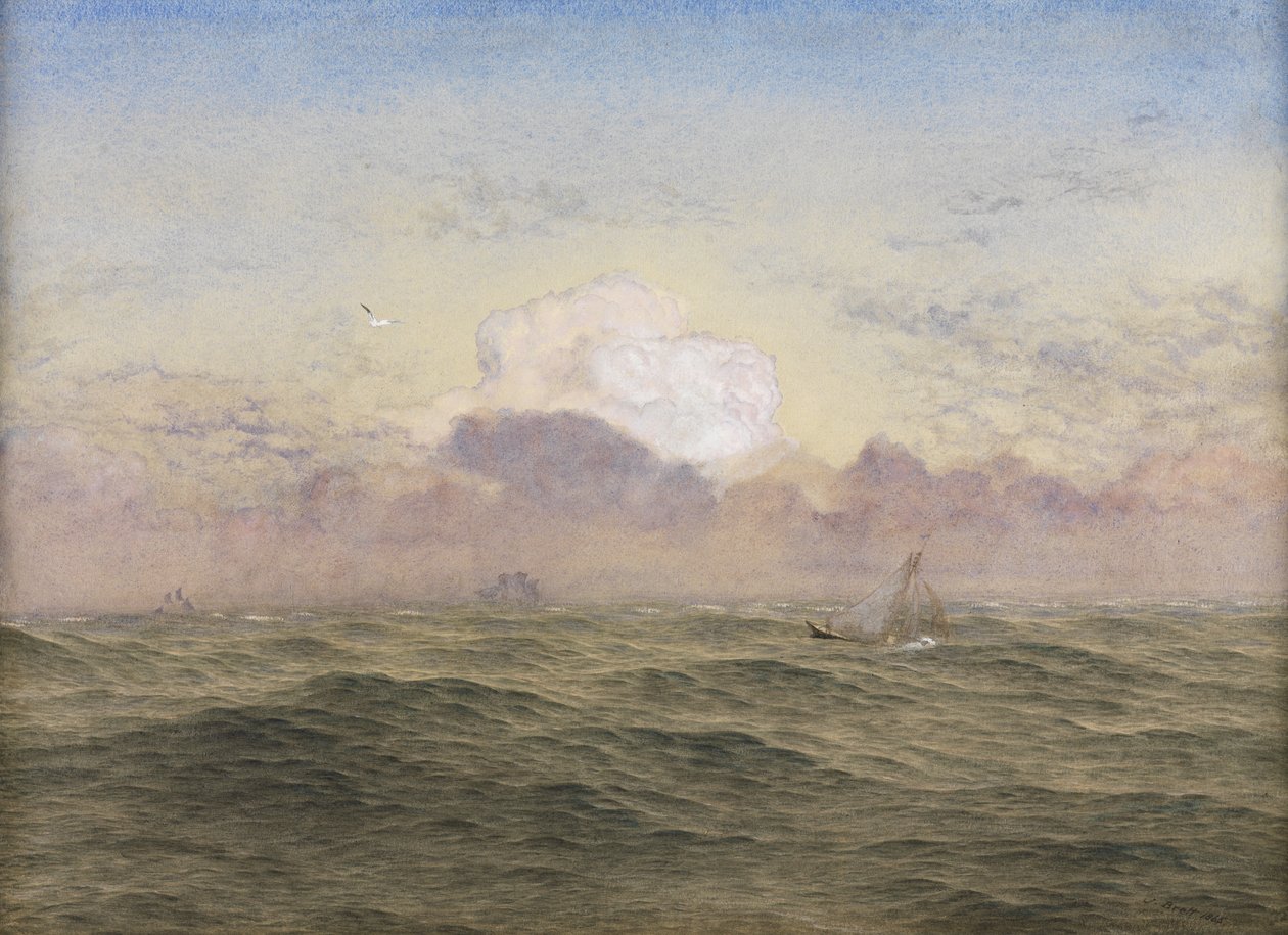 The Open Sea by John Brett: Highest-quality art reproduction