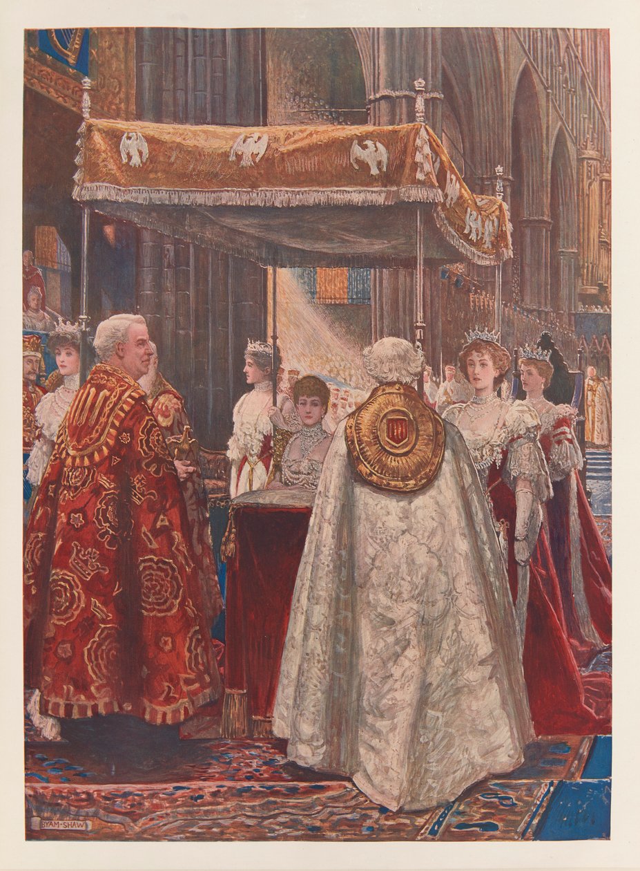 The Anointing of Queen Alexandra by John Byam Liston Shaw