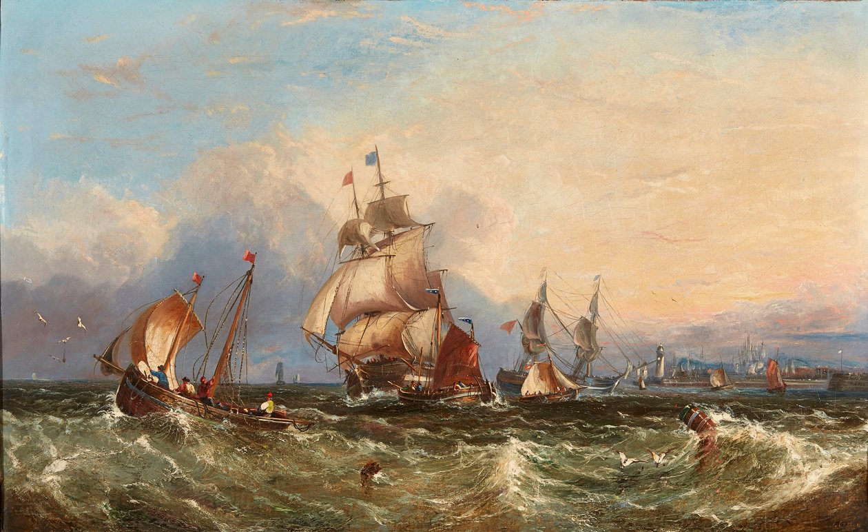 Ships by the Coast by John Callow: Buy fine art print
