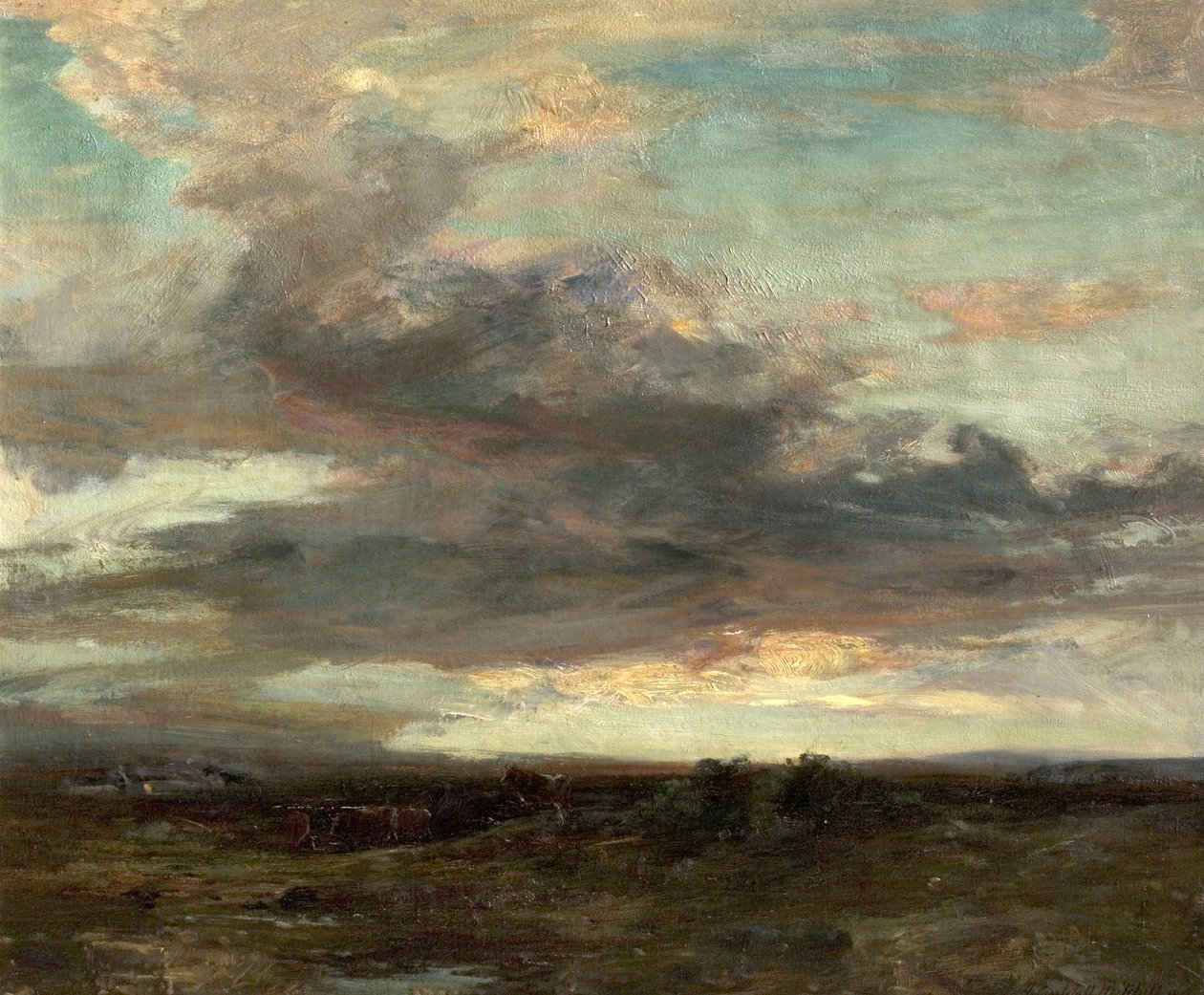 The Argyllshire Moor, Scotland, Sunset