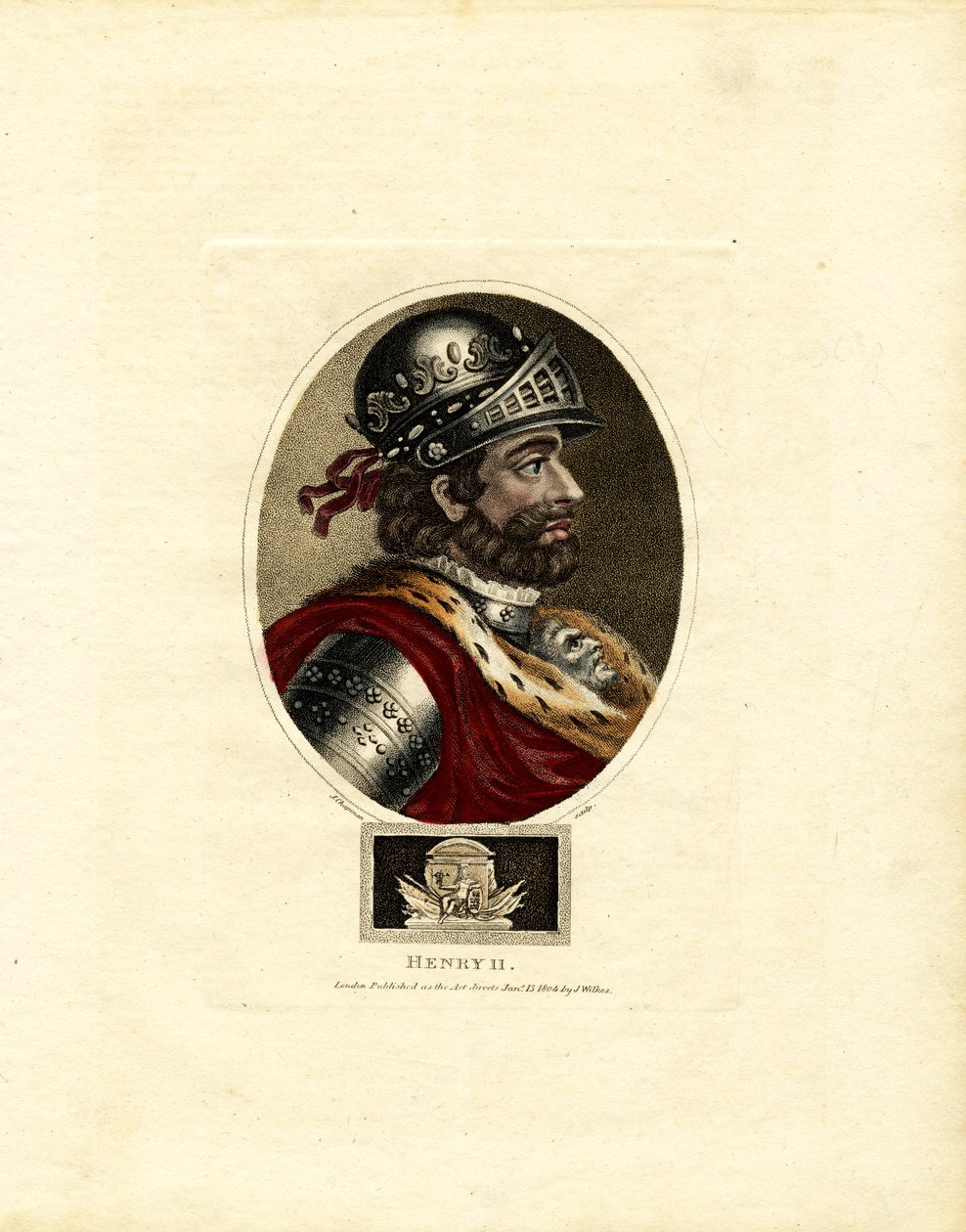 Henry II, King of England by John Chapman: Fine art print