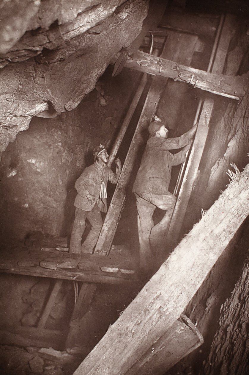 The Man Engine at Cook's Kitchen Mine, illustration from 'Mongst Mines ...