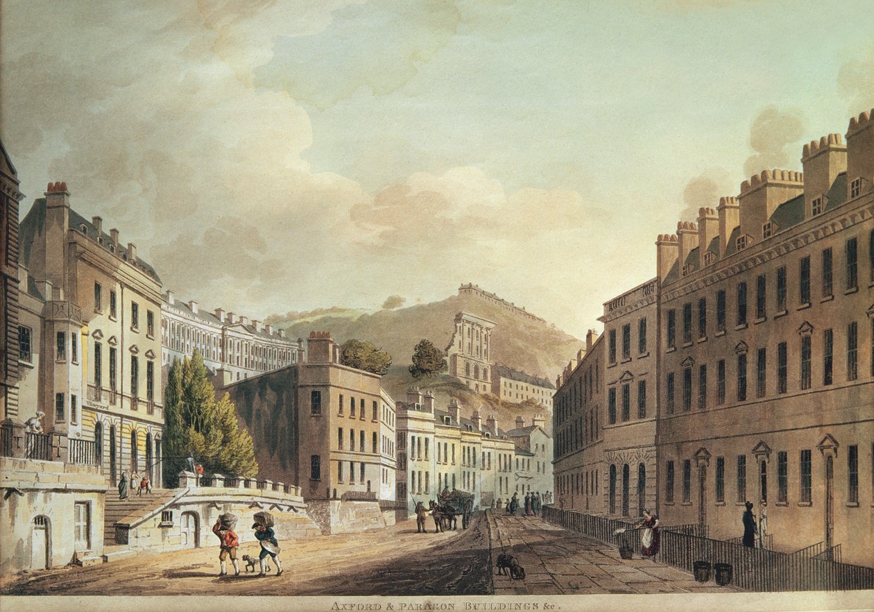 Axford and Paragon Buildings by John Claude Nattes