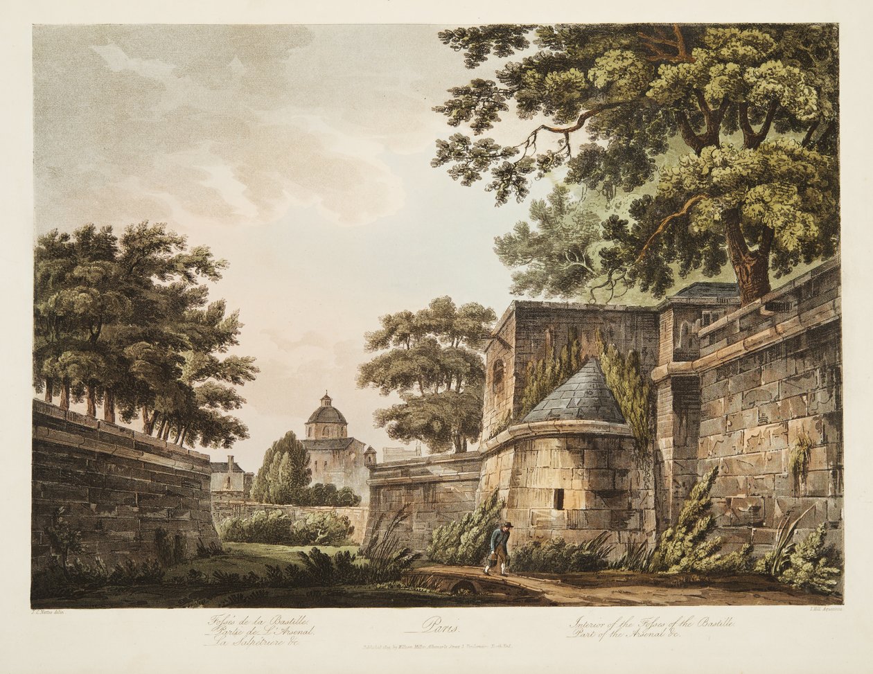 Interior of the Fosses of the Bastille, Part of the Arsenal ...