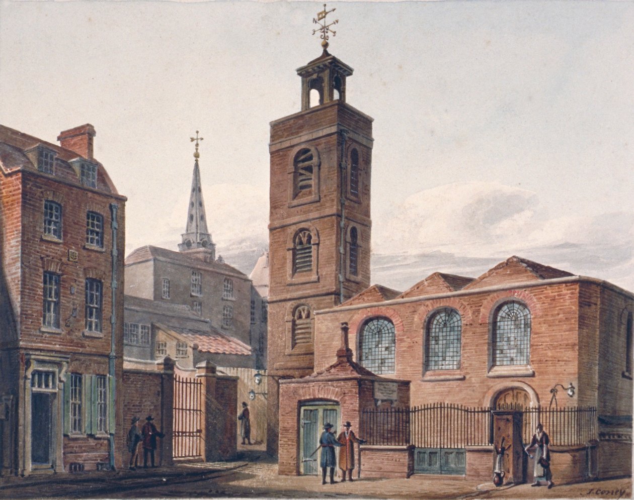 North View of the Church of St James, Duke's Place and Adjacent ...