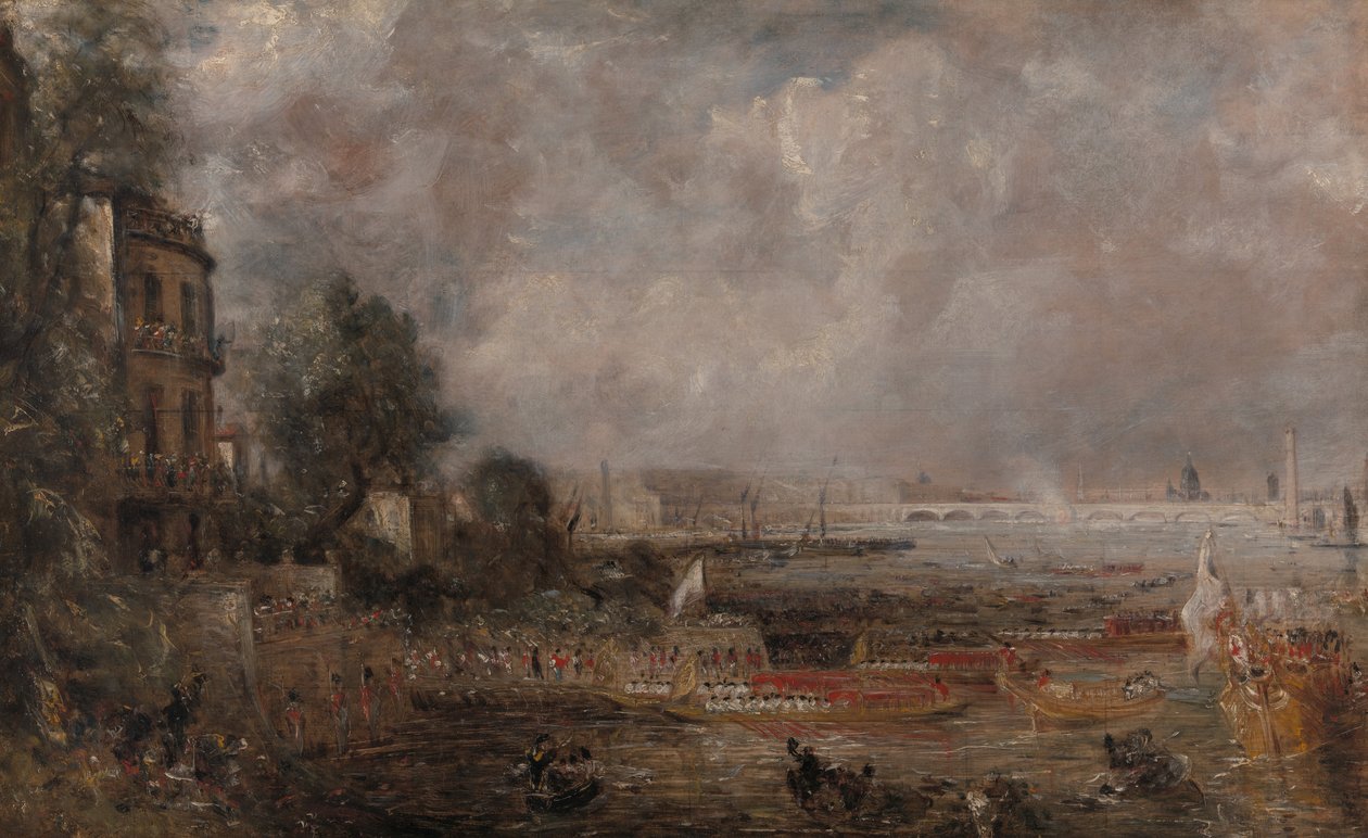 Half-size Sketch for The Opening of Waterloo Bridge (Whitehall Stairs ...
