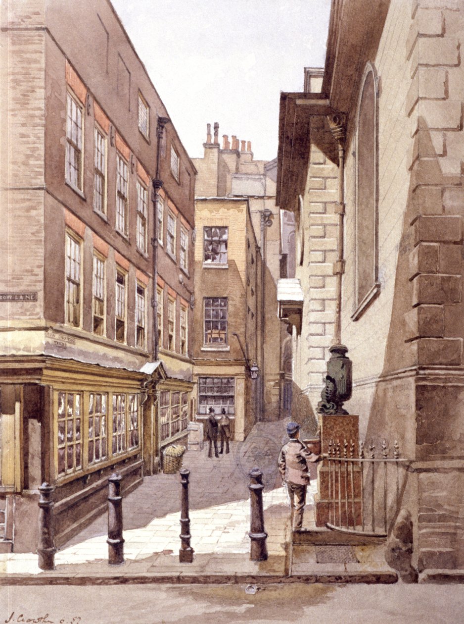 Bow Churchyard, London by John Crowther: Fine art print