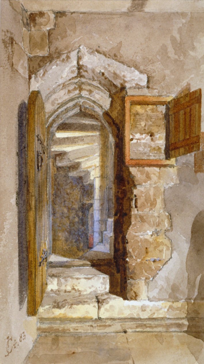 Interior view of the Salt Tower within the Tower of London