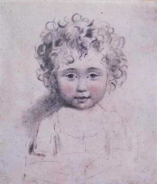 Lady Strathmore's Youngest Daughter by John Downman