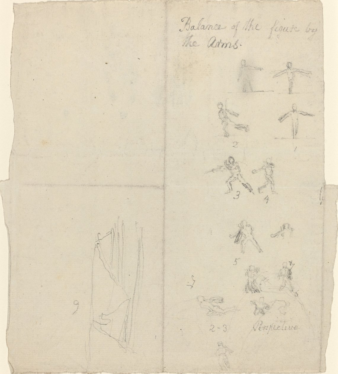 Figures Illustrating Balance and Perspective by John Flaxman