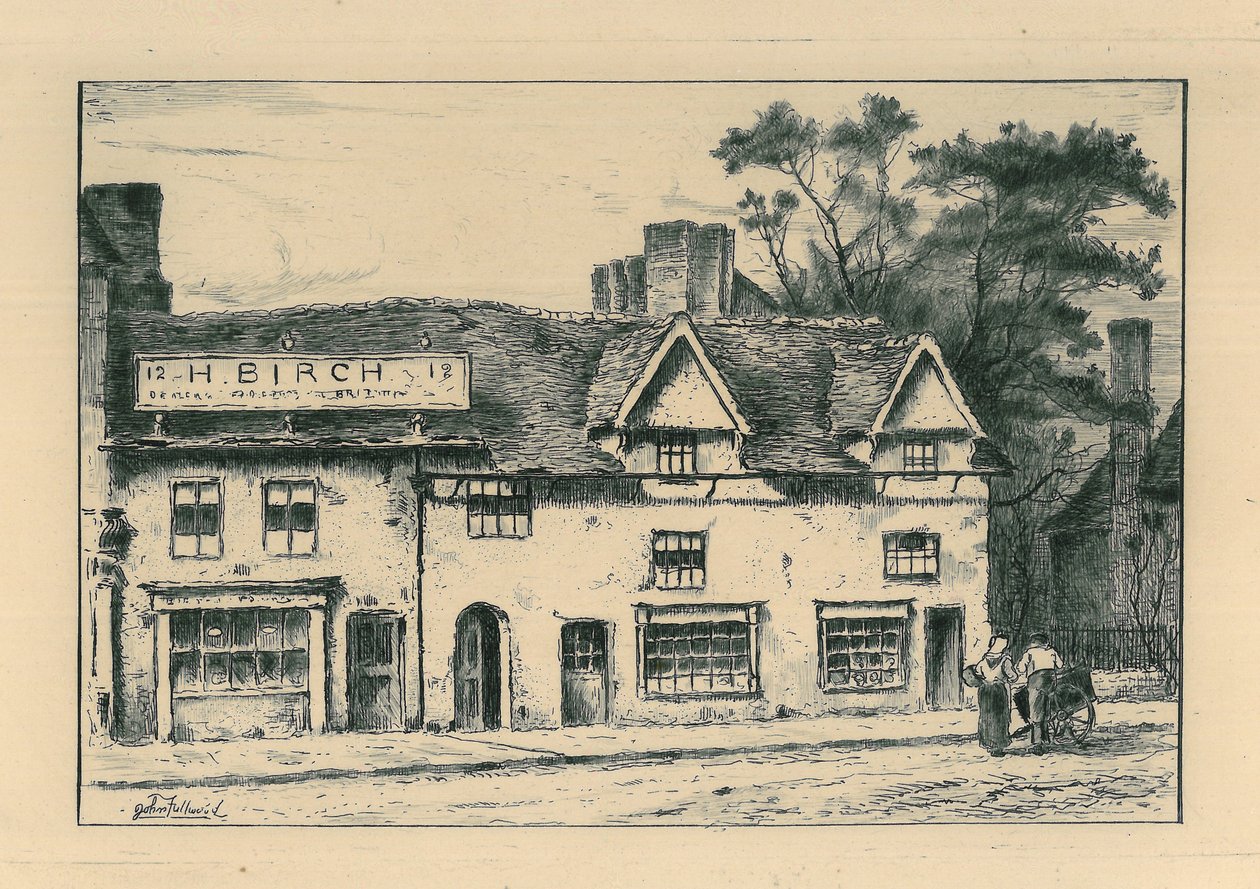 Old Houses, North Street, Wolverhampton, from 'Remnants Of Old ...