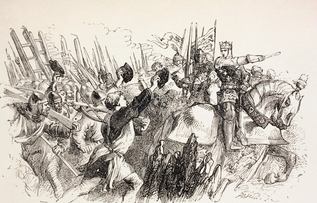 King Henry's forces at the siege of Harfleur, France
