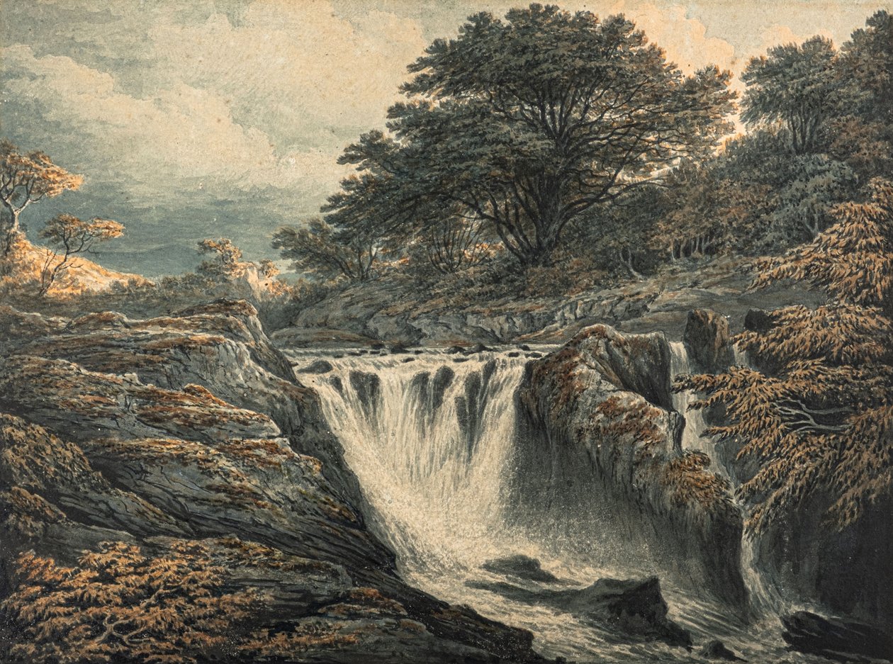 A Cascade at Evening by John Glover: Buy fine art print