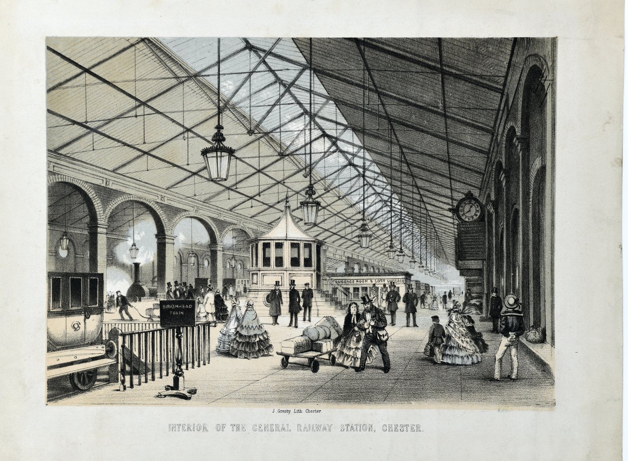 Interior of the General Railway Station, Chester