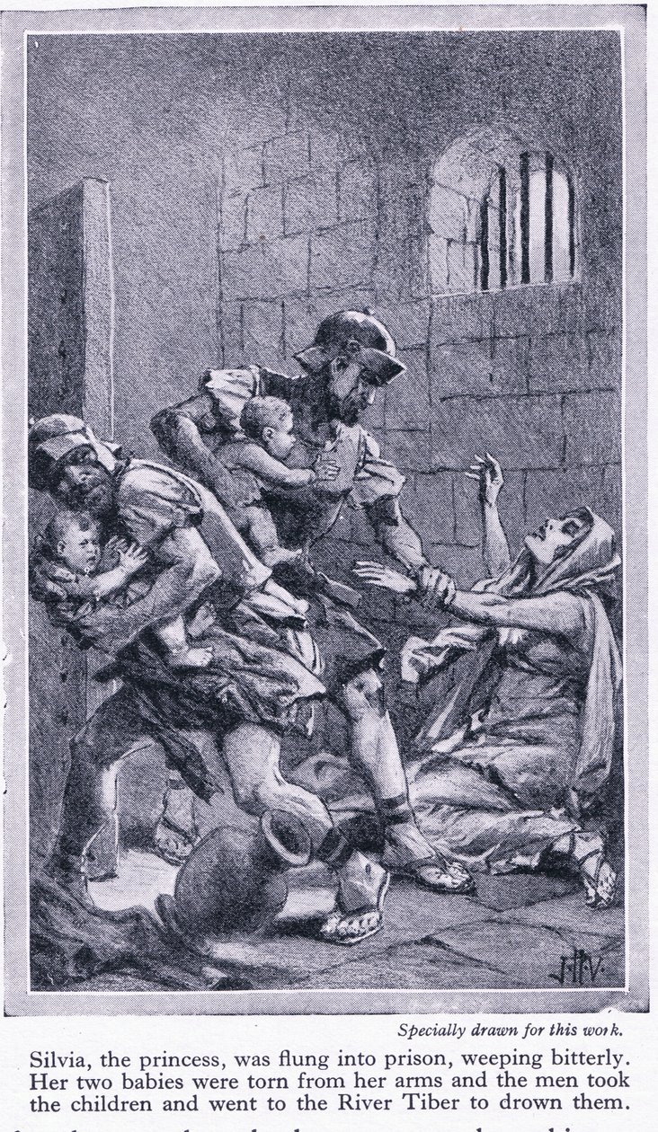 Romulus and Remus were torn from the arms of their mother Silvia and ...
