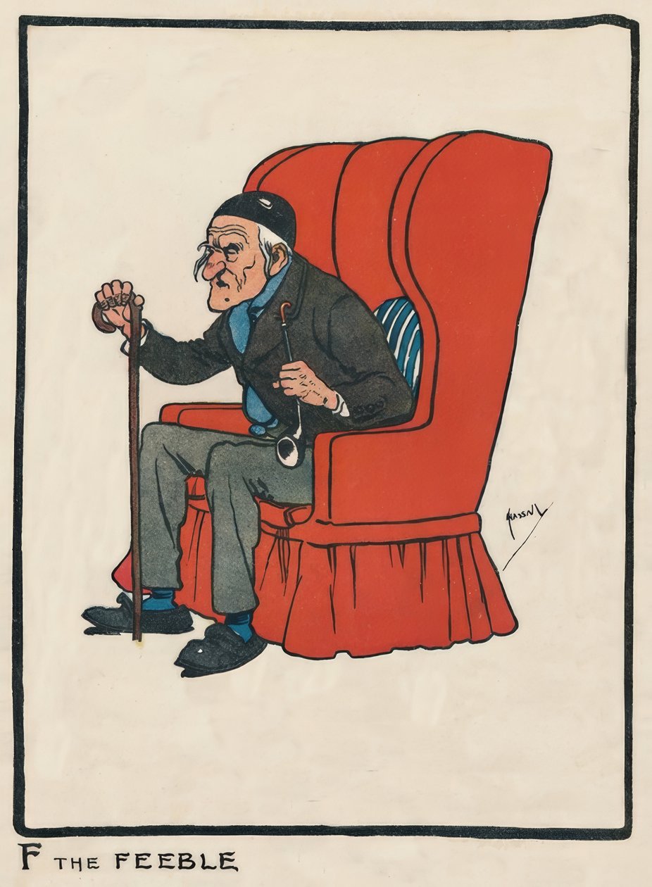 F the Feeble / J. Hassall / Drawing, 1903 by John Hassall