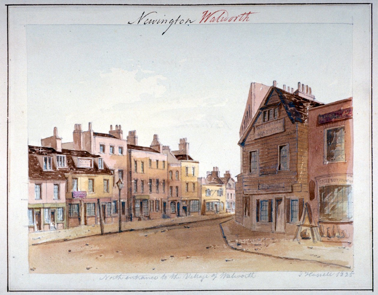 View of Walworth Village, Southwark, from the North Entrance, London