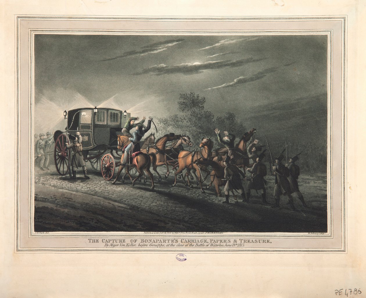 The Capture of Bonaparte's Carriage, Papers and Treasure by Major Von ...