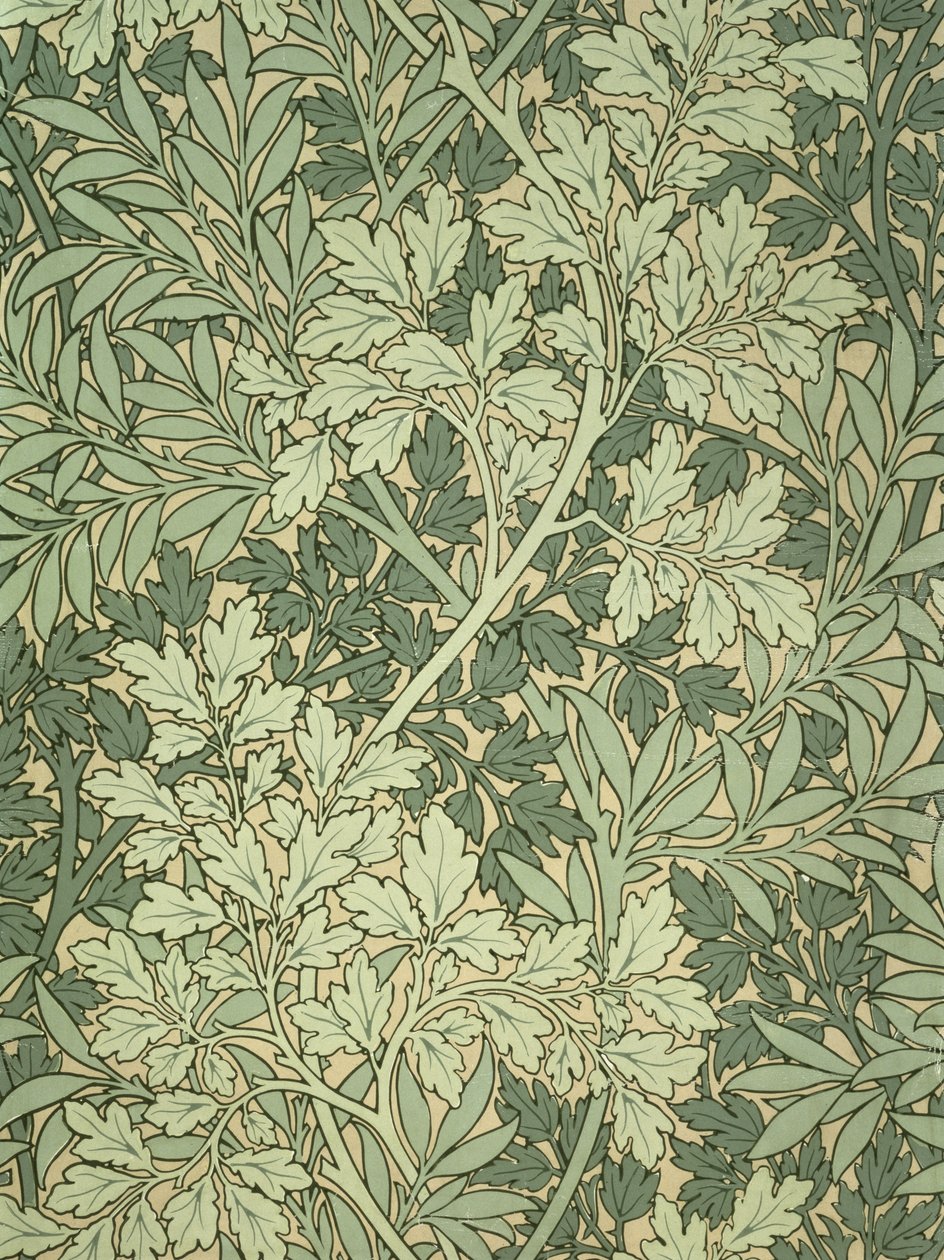Foliage wallpaper, designed by John Henry Dearle for Morris and Company