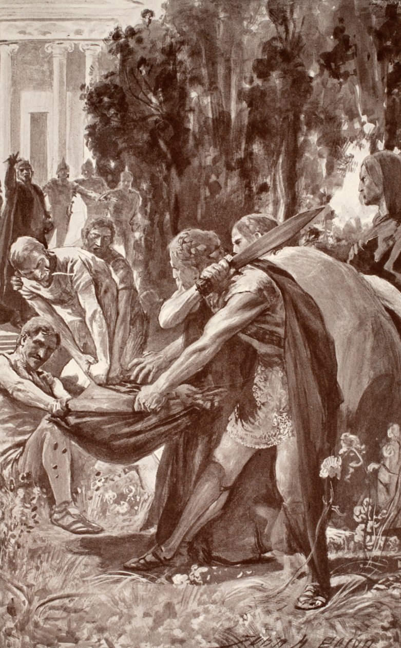 Brian Siezes the Pig Skin, Illustration from 'Celtic Myth and Legend ...