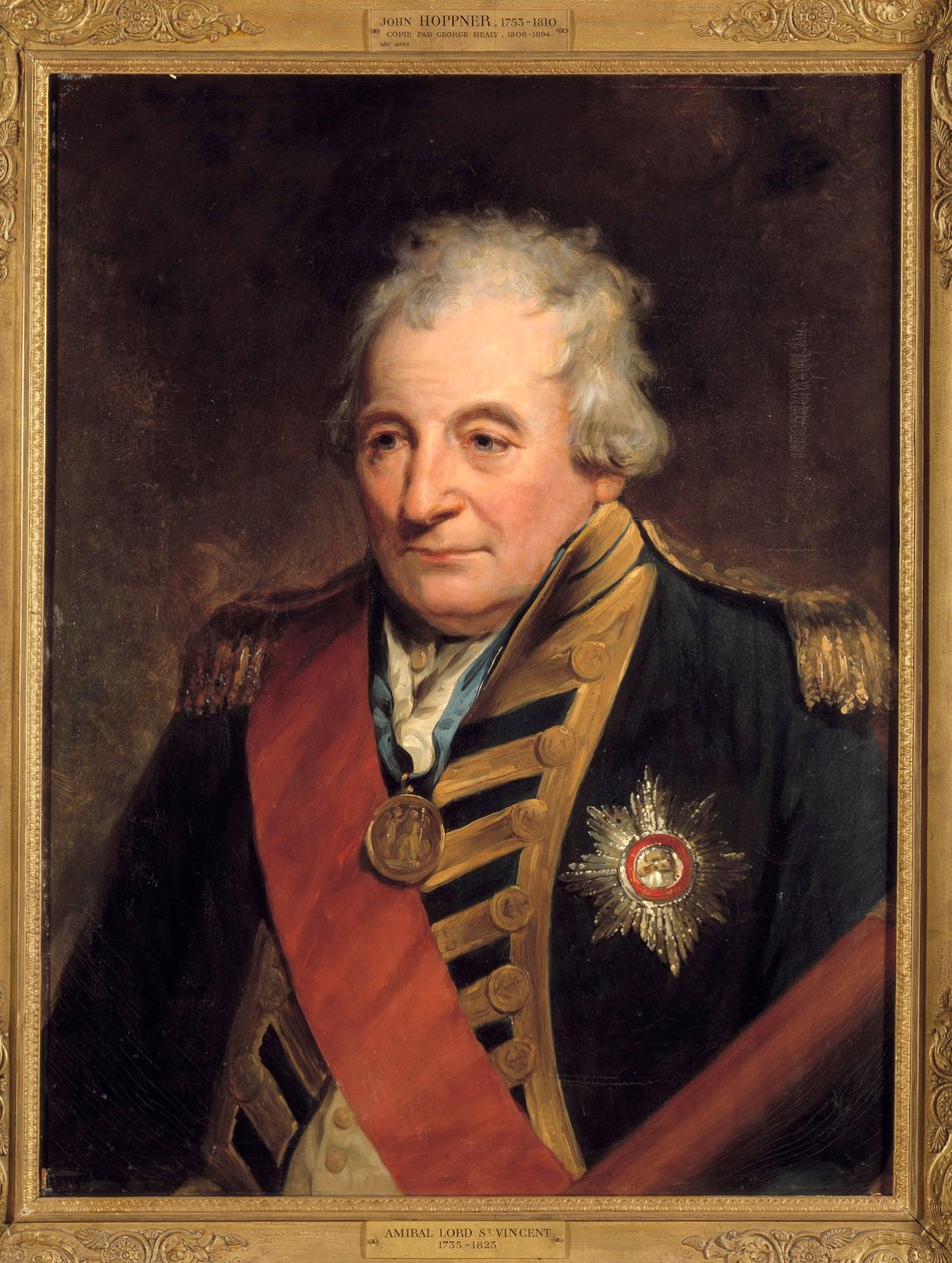 Portrait of John Jervis, Earl of Saint Vincent, Admiral First Lord of ...