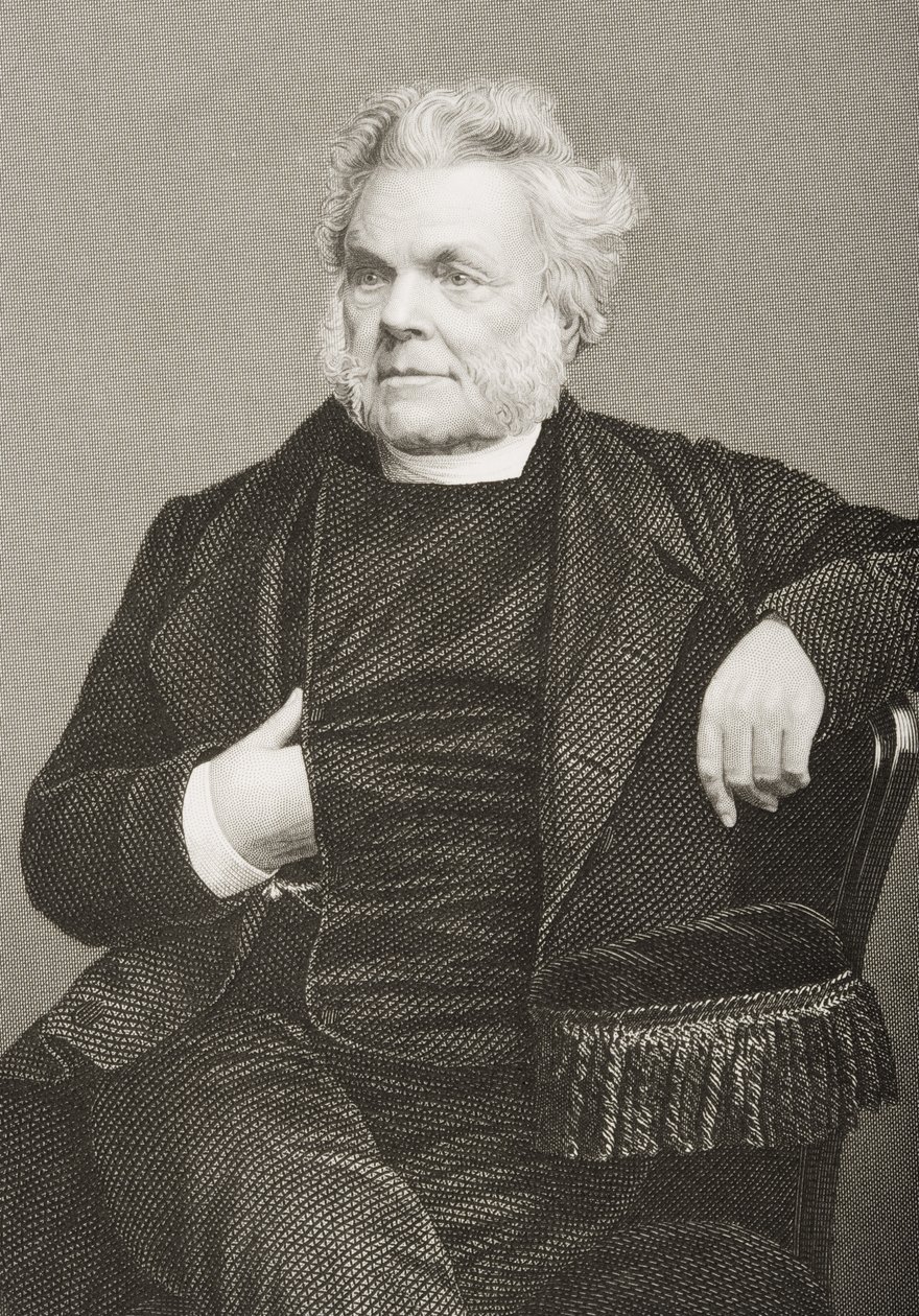 John Angell James engraved by D.J. Pound from a photograph