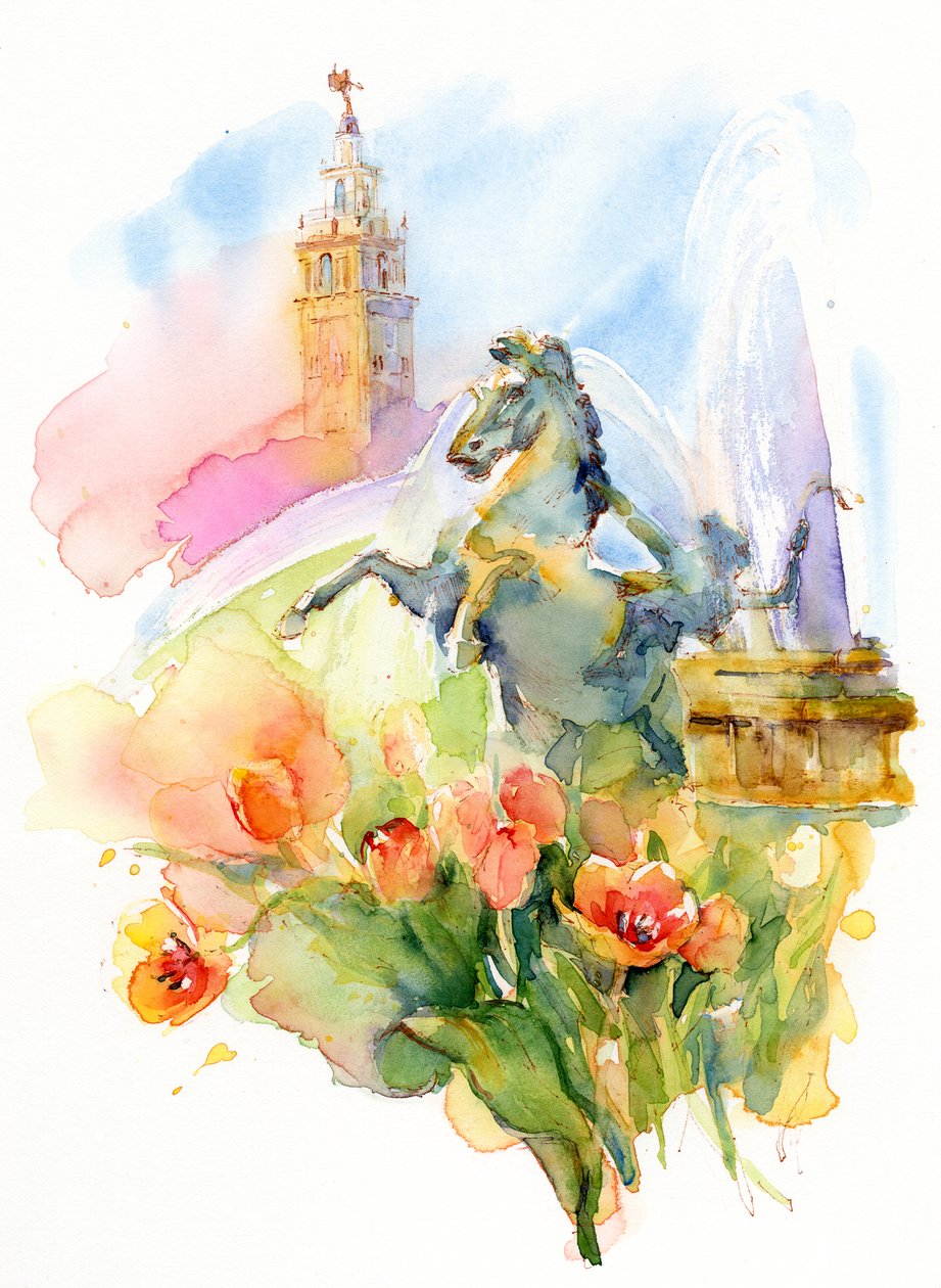 Plaza Spring by John Keeling: Buy fine art print