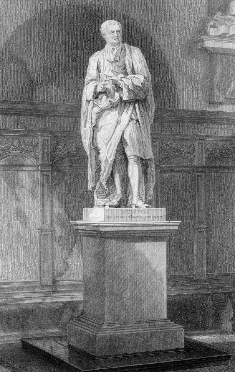 Statue of Sir Isaac Newton, English Mathematician, Astronomer and ...