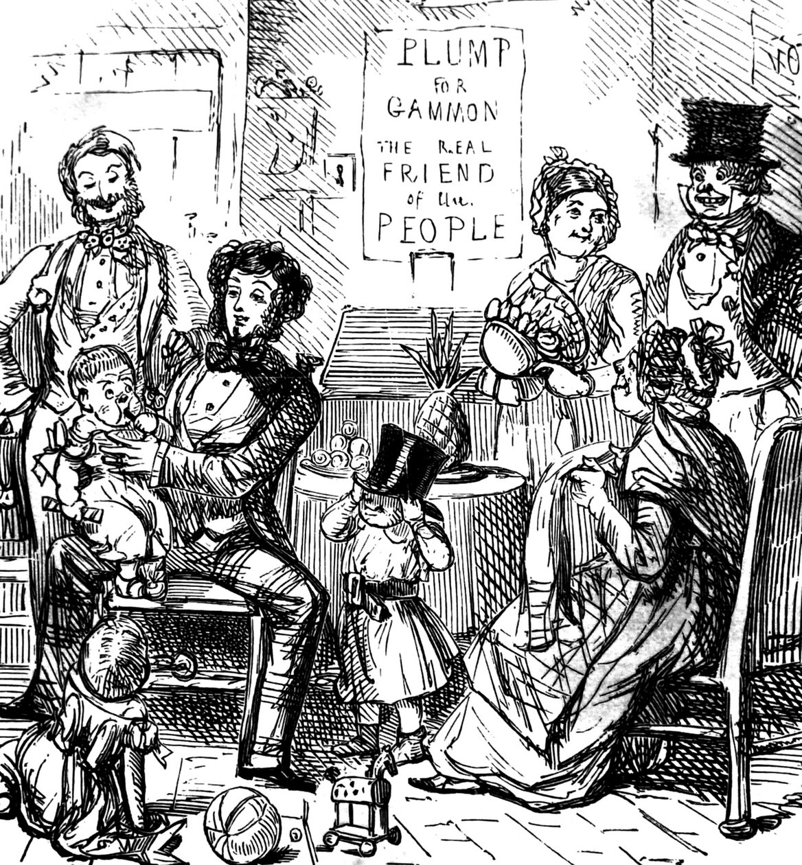 Members of a First Class Family Spending Time Together at a Shop