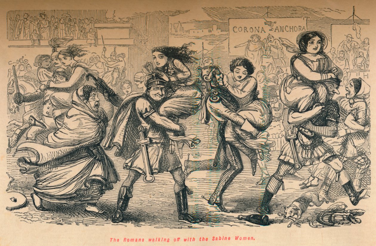 The Romans Walking Off with the Sabine Women, 1852