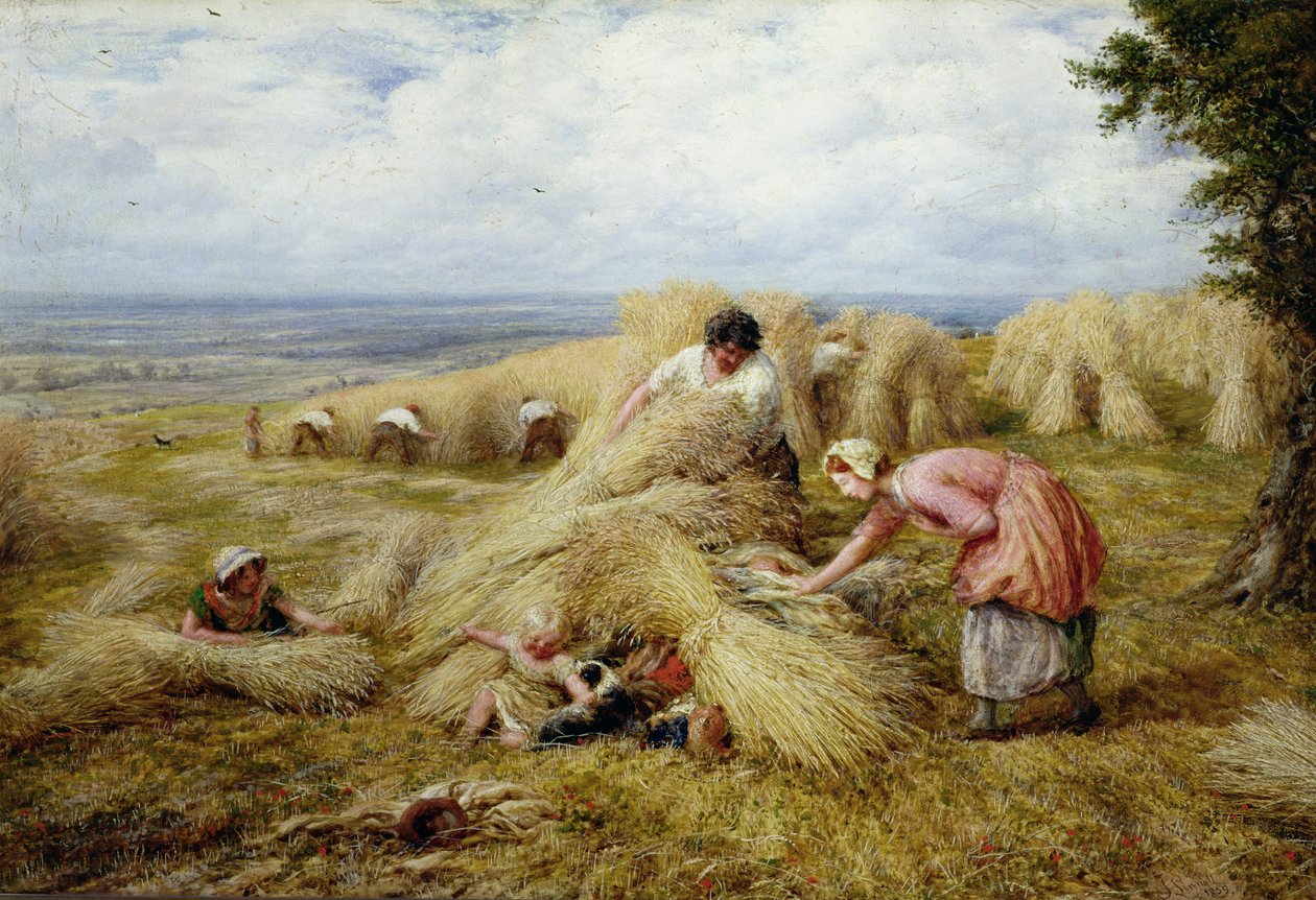 The Harvest Cradle: Noontide by John Linnell: Fine art print