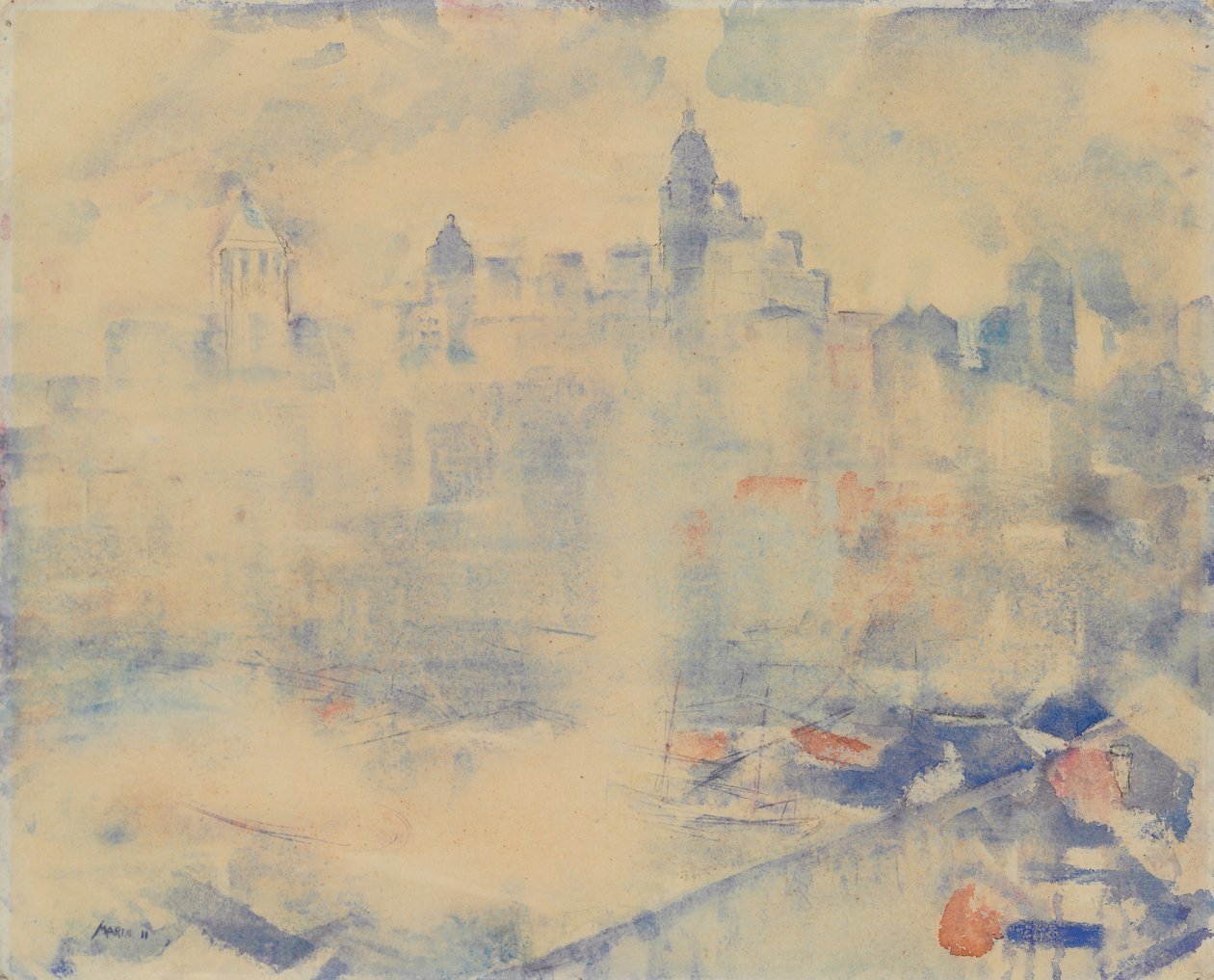 Manhattan Skyline by John Marin: Buy fine art print