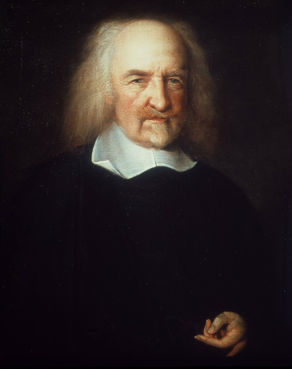 Portrait of Thomas Hobbes, English Philosopher. Painting by John ...