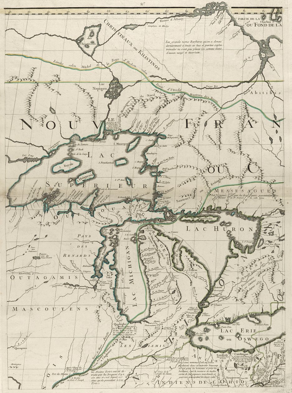 A map of the British and French dominions in America, 1756
