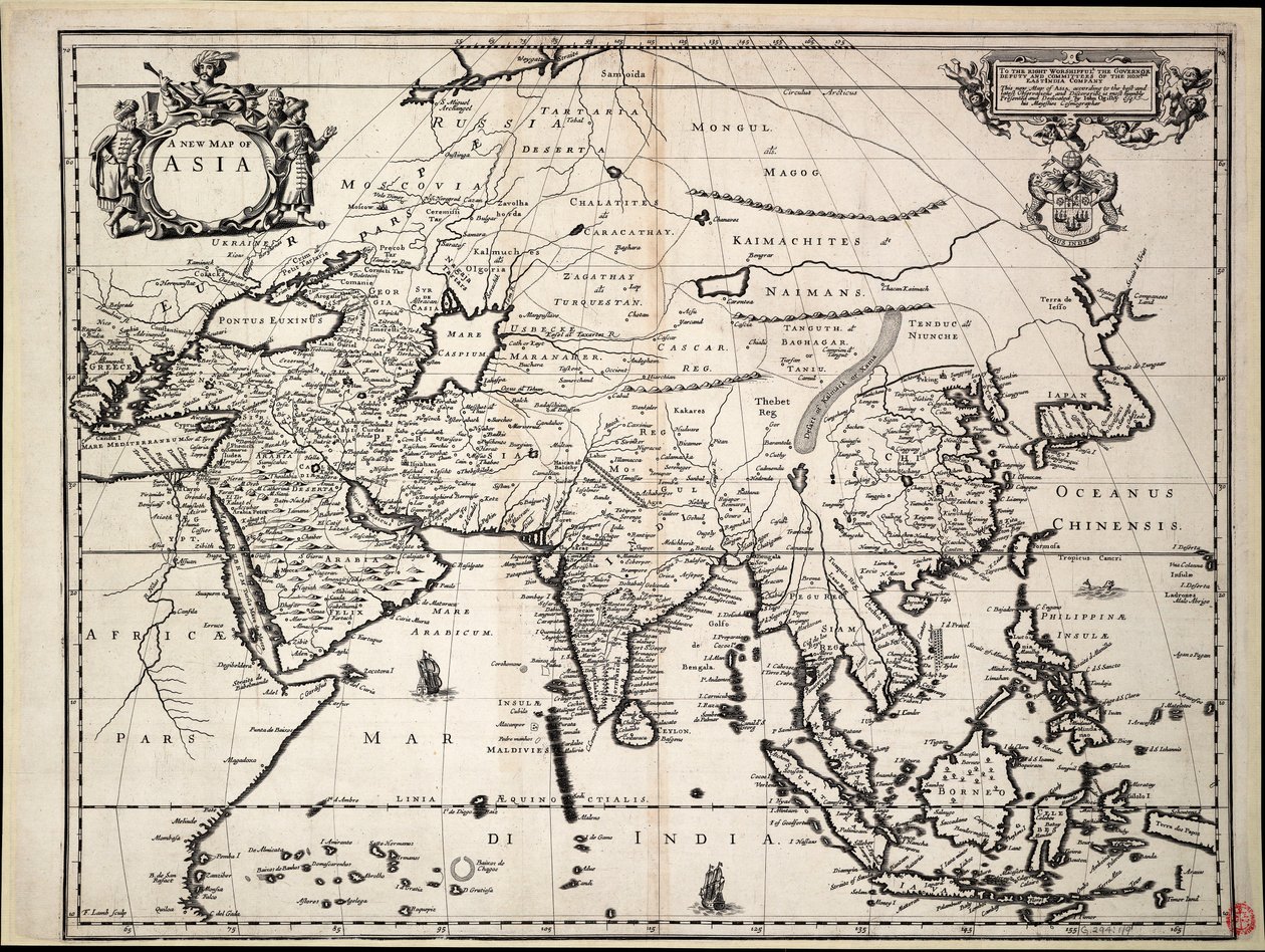 A New Map of Asia by John Ogilby: Buy fine art print