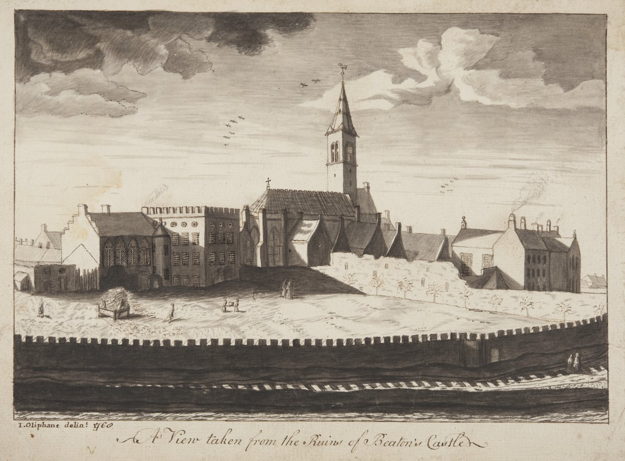 St Andrews Delineated - A View taken from the Ruins of Beatons Castle