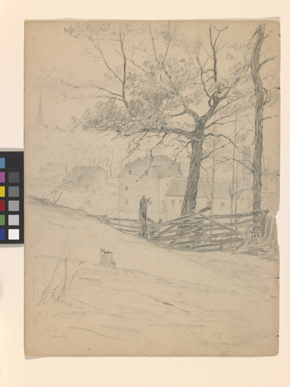 Study For The Old Mills At Brookville by John Otis Adams