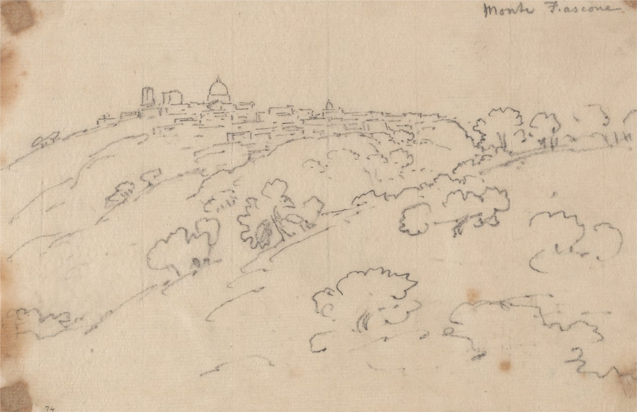 Monte Fiascone by John Robert Cozens: Buy fine art print