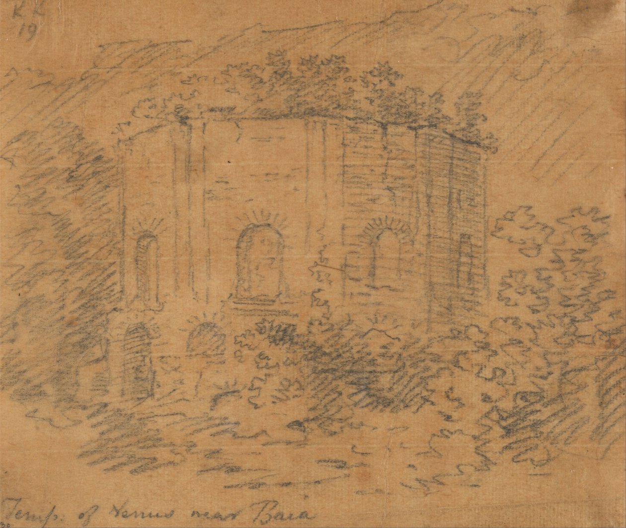 Temple of Venus near Baia by John Robert Cozens