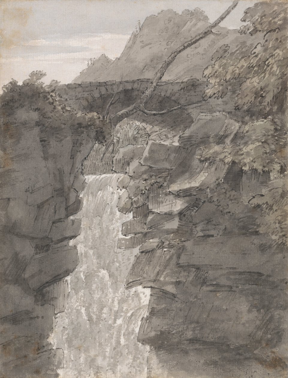 The Falls of the Reichenbach by John Robert Cozens