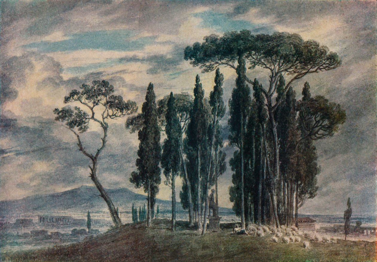 The Villa Negroni by John Robert Cozens: Buy fine art prints