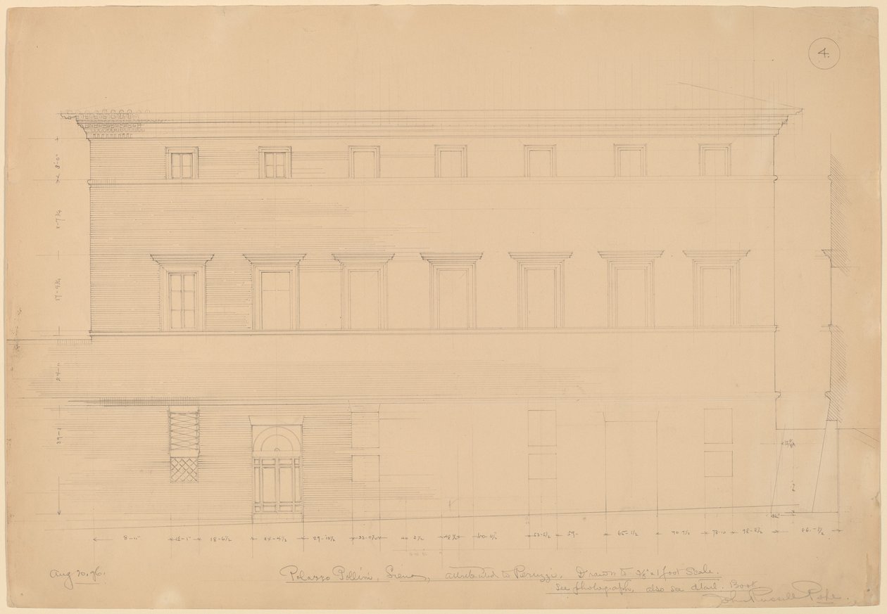 Palazzo Pollini, Siena, Attributed to Peruzzi