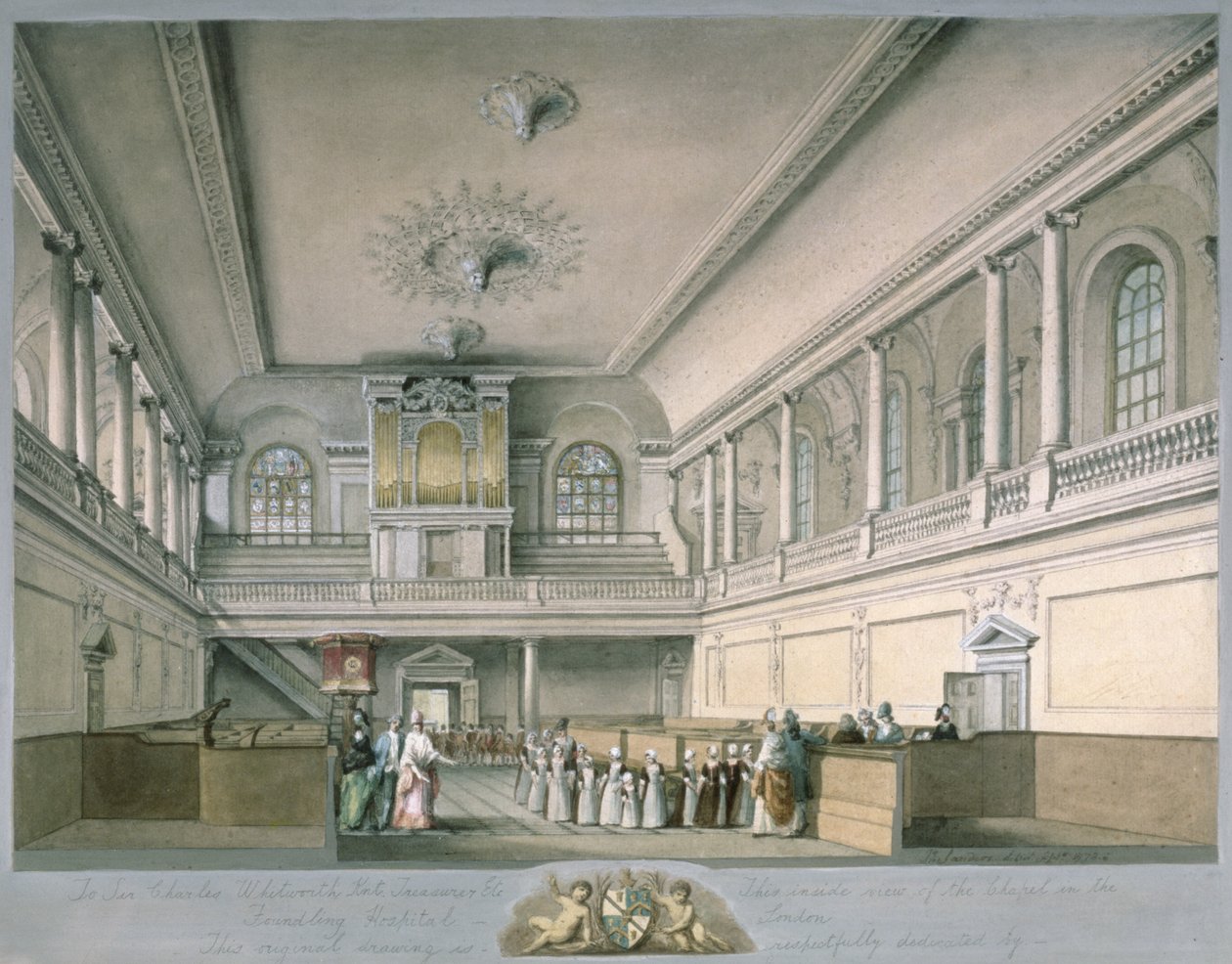 The Foundling Hospital Chapel Looking West, 1773