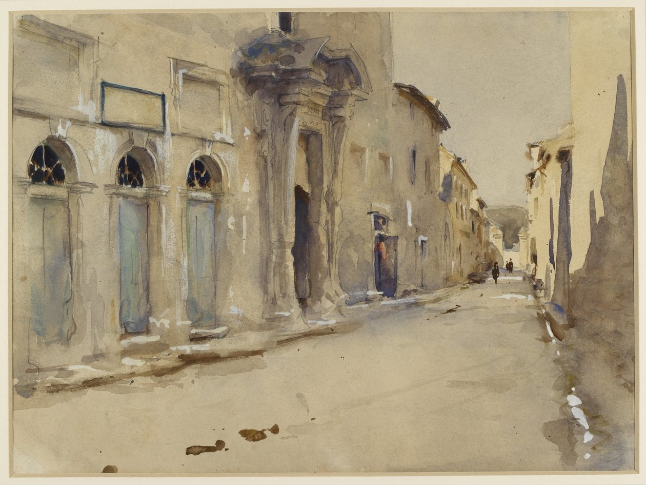 A Street in Spain by John Singer Sargent: Fine art print